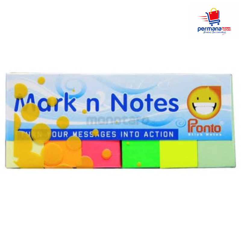Jual Post It Pronto Mark & Note 6warna ( SET ) | Shopee Indonesia
