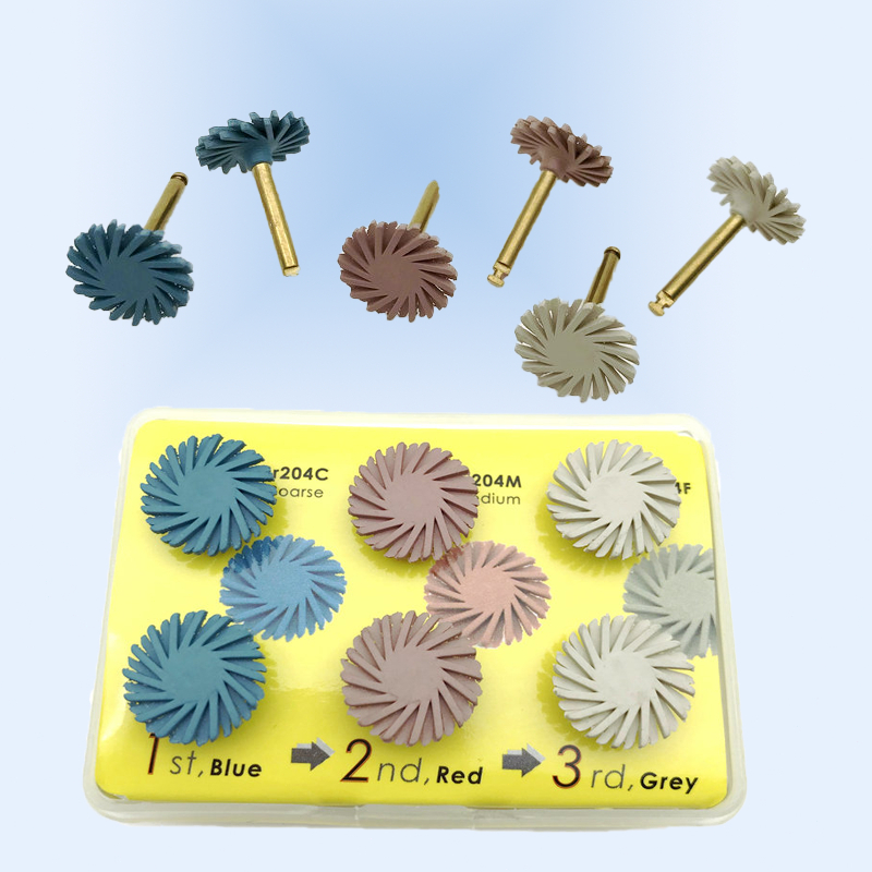 Jual 6Pcs Bur Twist Dental Poles komposit Dental Composite Polishing ...