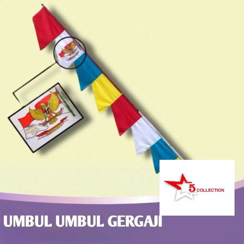 Jual Bendera Umbul Umbul Gergaji umbul-umbul warna warni Dirgahayu Hut Kemerdekaan RI | Shopee ...