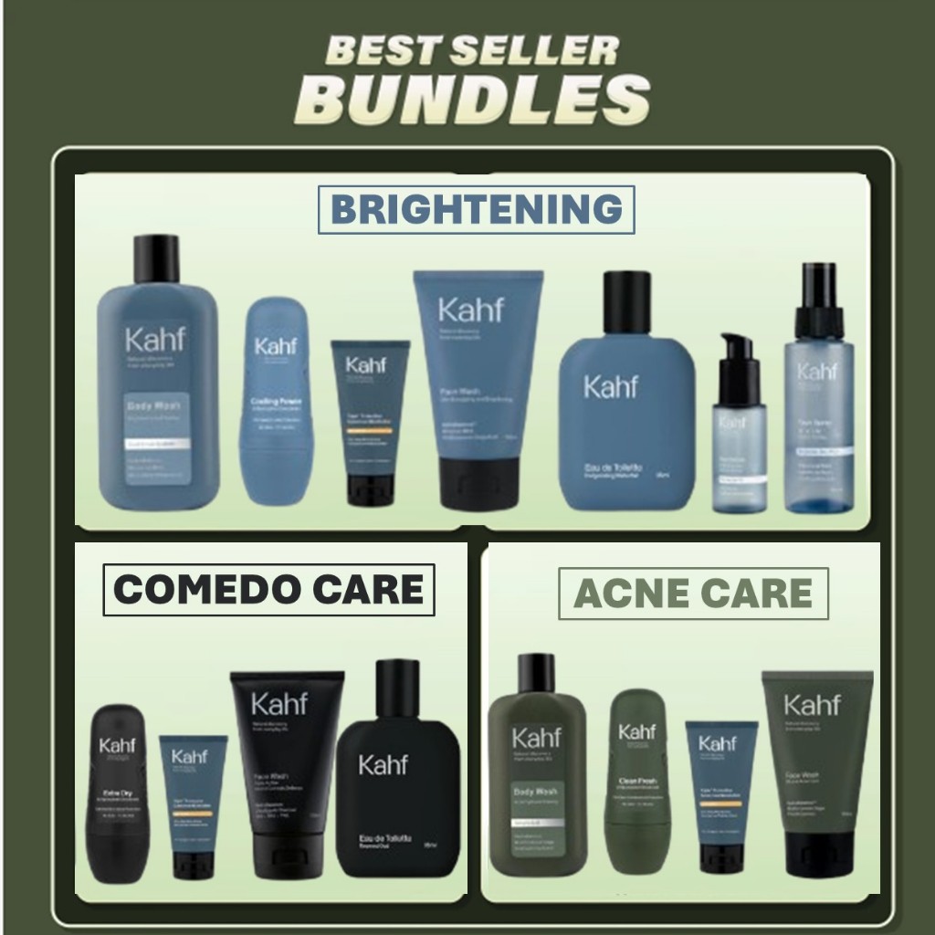 Jual Paket Kahf Essential Men's Skin Care (5pcs) - Paket Lengkap ...
