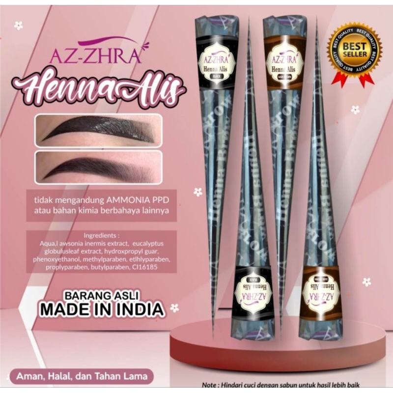 Jual Henna alis Az-Zhra 10gr | Shopee Indonesia