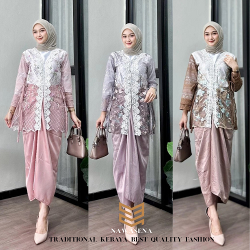 Jual One Set Wanita Kekinian Maiza Tulle Gardenia Warna Mix Renda Full ...