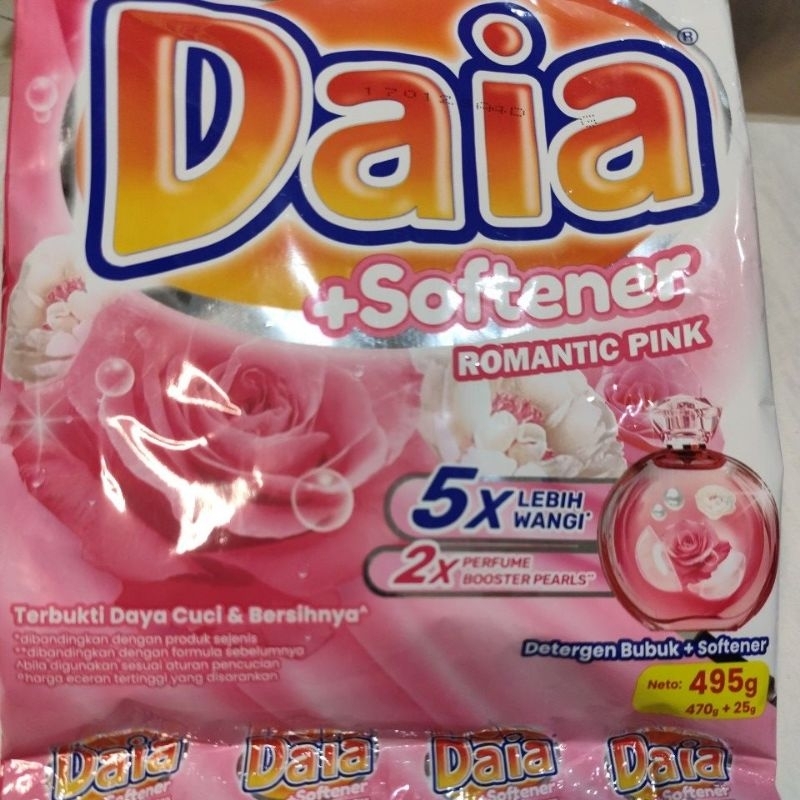 Jual Daia+Softener Romantik pink 495g Detergen bubuk | Shopee Indonesia