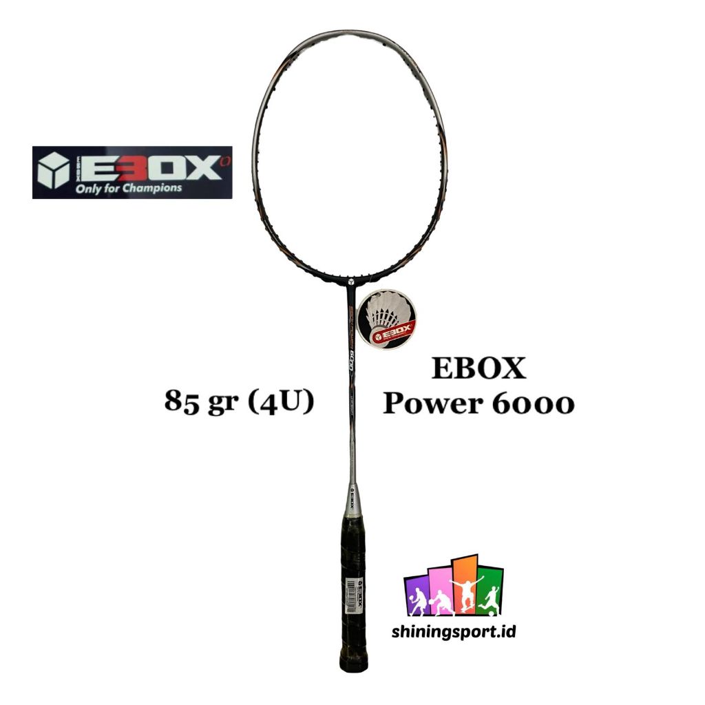Jual Raket Badminton Ebox Power 6000 (+ FREE TAS DOUBLE RESLETING, KAOS ...