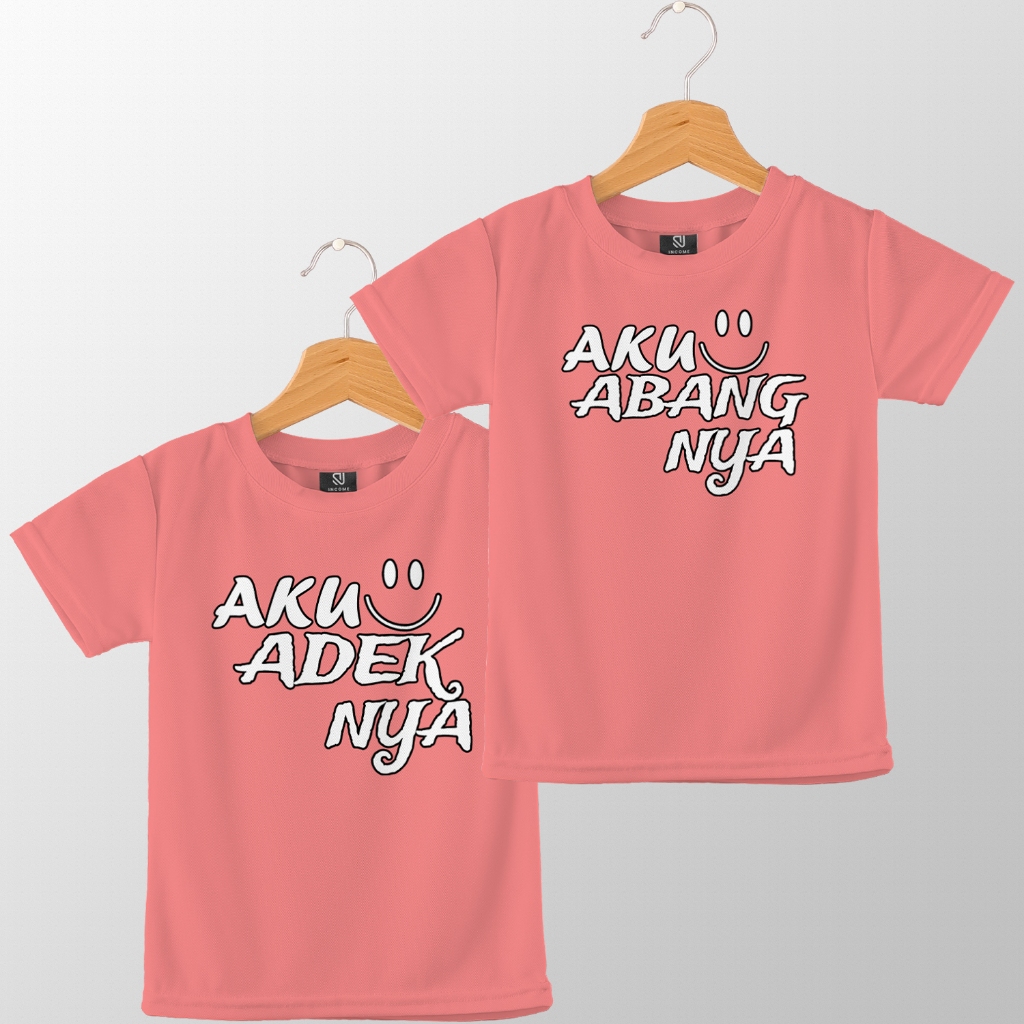 Jual Baju Atasan anak AKU ABANG NYA AKU ADEK NYA Pakaian Couple Kaos ...