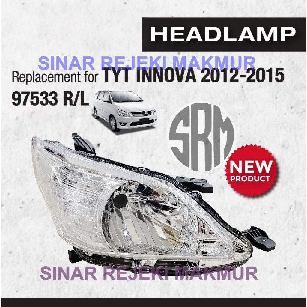 Jual HEAD LAMP ASSY LAMPU DEPAN HEADLAMP CPU GRAND INNOVA BARONG 2012 ...