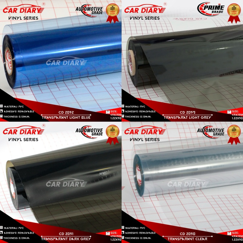 Jual Stiker Lampu Mobil Hybrid Lampu Motor sticker Motor Transparan ...