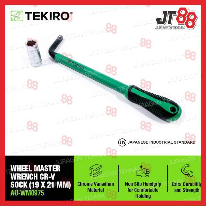Jual TEKIRO Kunci Roda Tarik 19 x 21 mm Pembuka Mur Roda Ban Mobil ...
