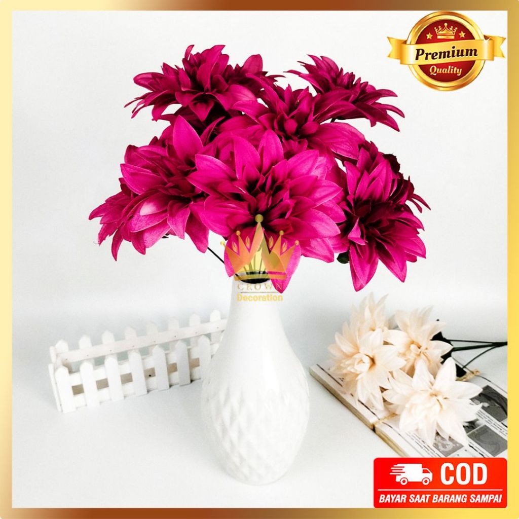Jual Bunga Krisan Crisant Premium Jumbo SJ Cabang 5 Diamater 13 cm ...