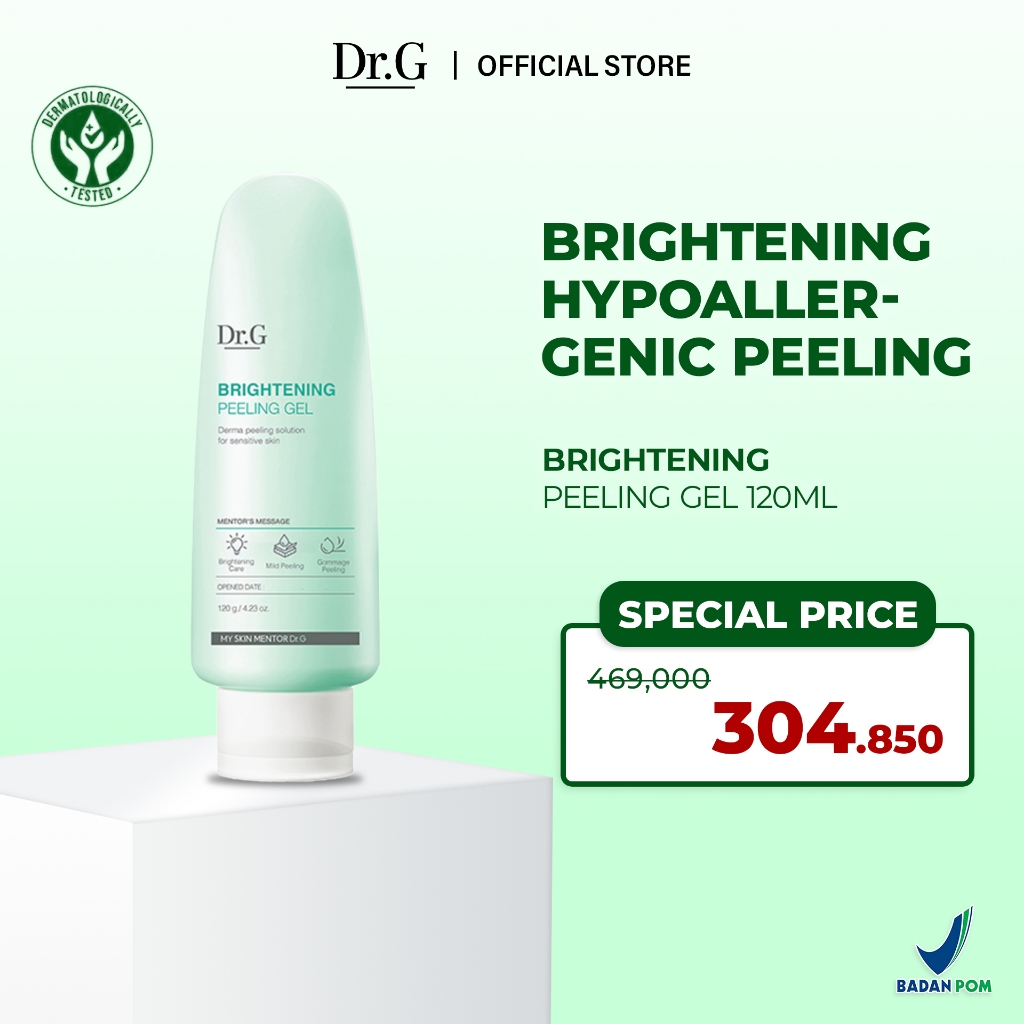 Jual [BEST SELLING] Dr.G Brightening Peeling Gel - 120ml | Mild Gentle ...