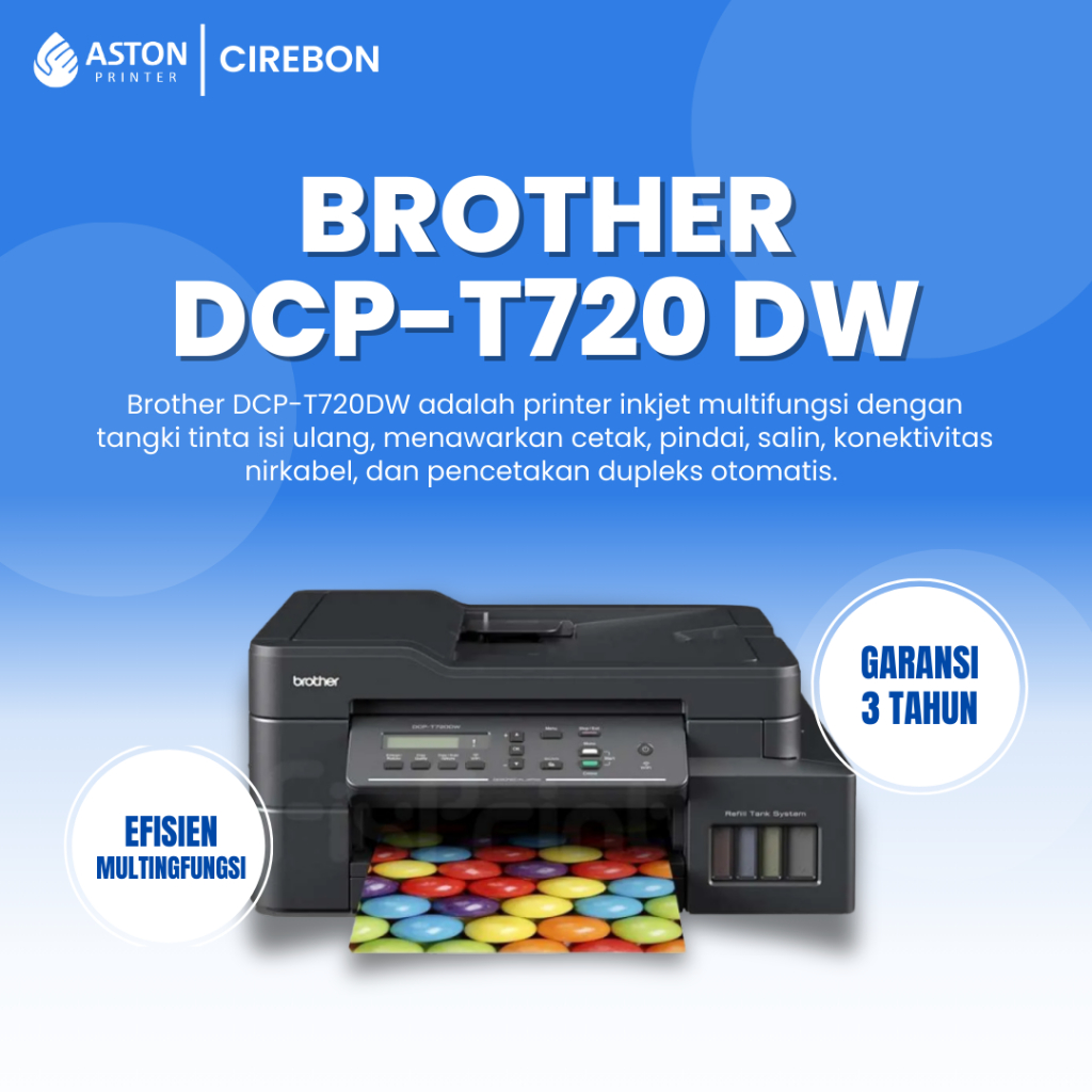 Jual Printer Brother DCP-T720DW - Printer All-in-One Wireless ADF Duplex | Shopee Indonesia