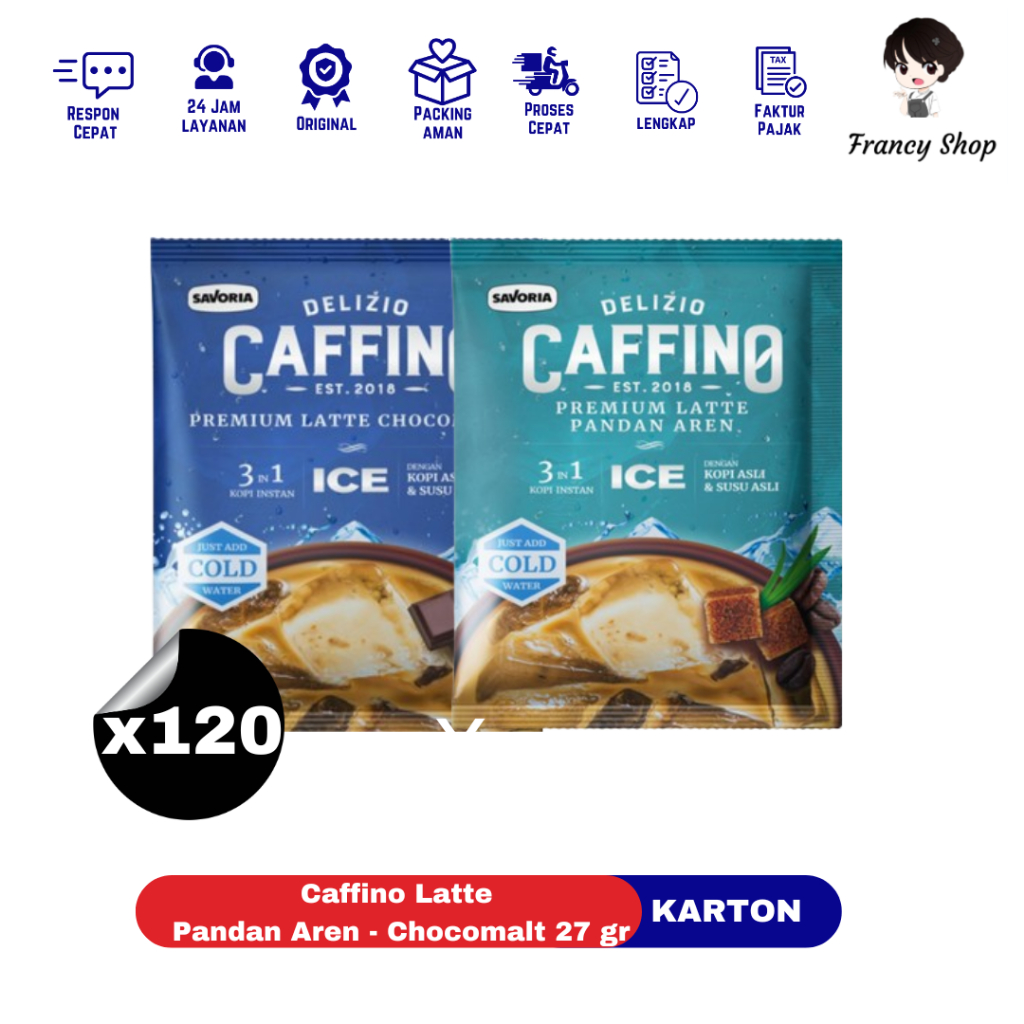Jual Paket Karton Kopi Delizio Caffino Premium Latte Chocomalt Ice ...