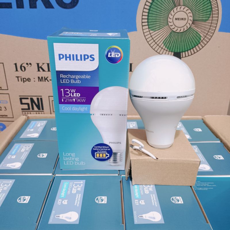 Jual Lampu Emergency Philips 13wt Recas Ledbulb- Garansi 1 Tahun ...
