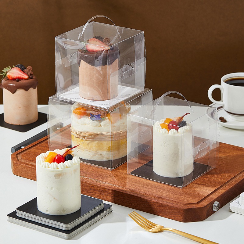 Jual Box Kotak mika wadah kue cake 3/4/5/6 inch-Kotak kue box mika ...