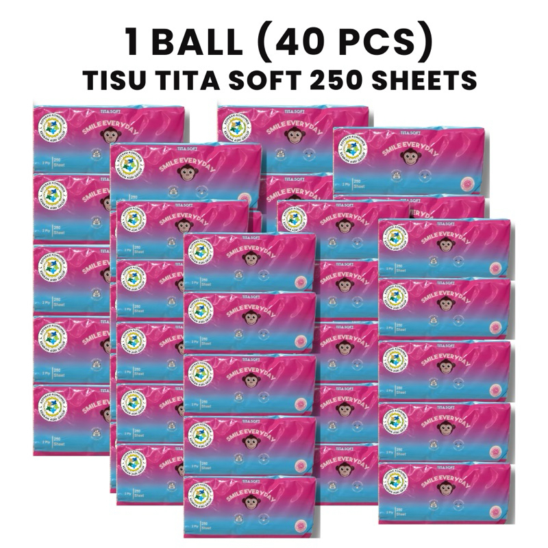 Jual 40 Pcs Tisu Titasoft 250 Sheets PAKET USAHA Tisu Murah ...