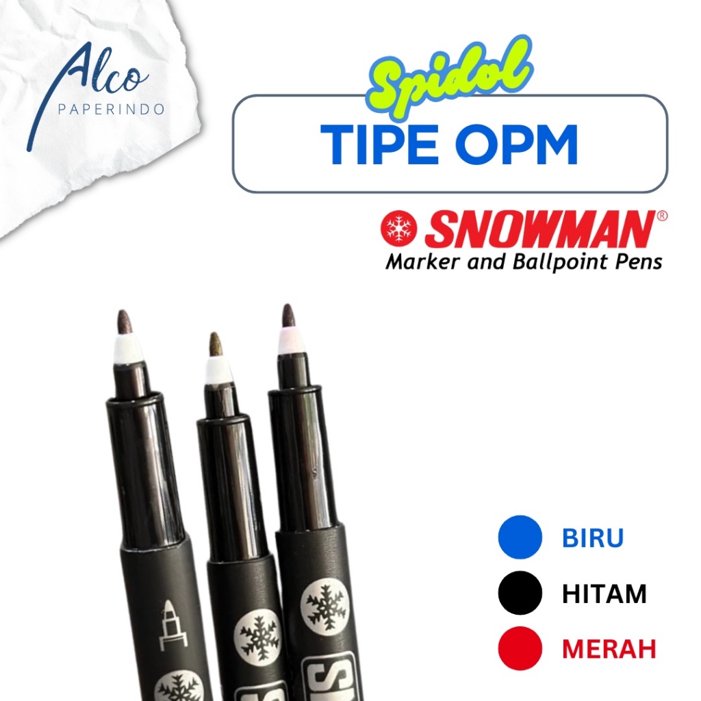 Jual Spidol OPM Snowman | Shopee Indonesia