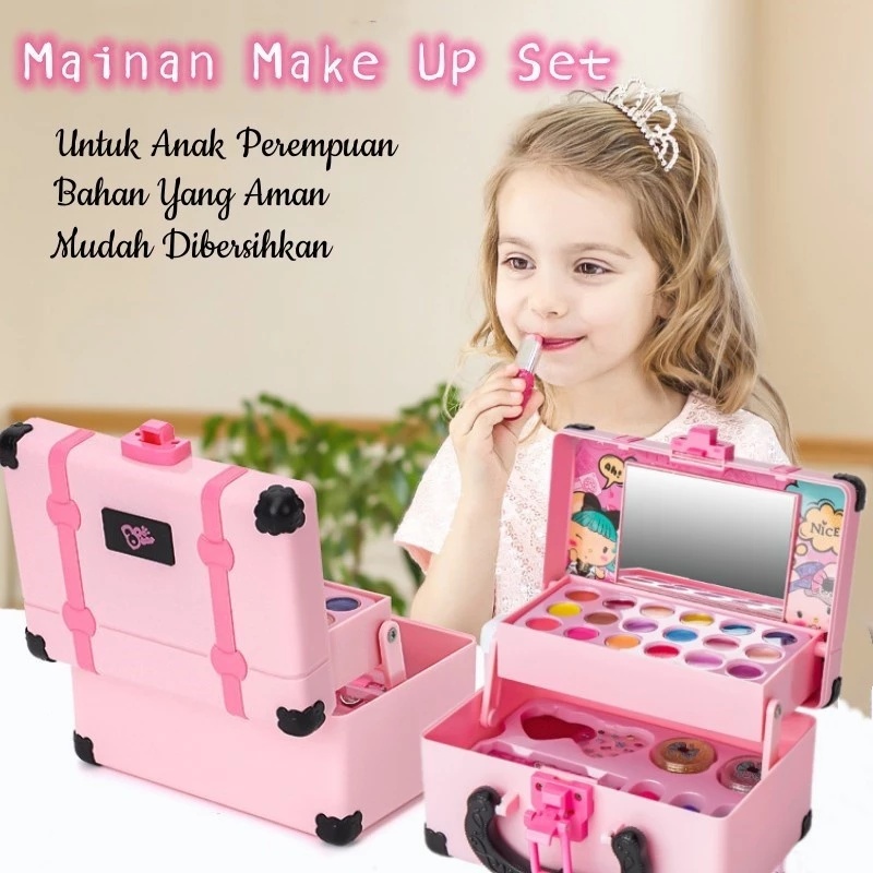 Jual Girls Makeup Toys Kecantikan Anak Kasus Mainan Make Up Set Girl ...
