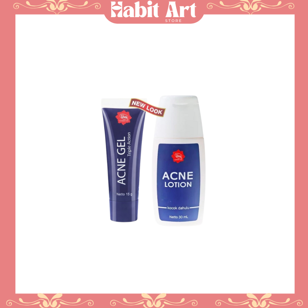 Jual Viva Acne Gel Triple Action 15 Gram & Acne Lotion 30ml | Shopee ...