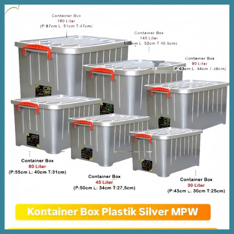 Jual Container Box Besar 45 Liter / Countainer Plastik / Kontainer ...