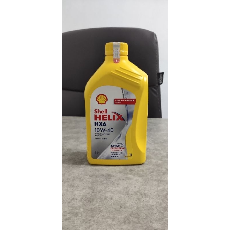 Jual Oli mesin Shell Helix HX6 10W-40 1L | Shopee Indonesia