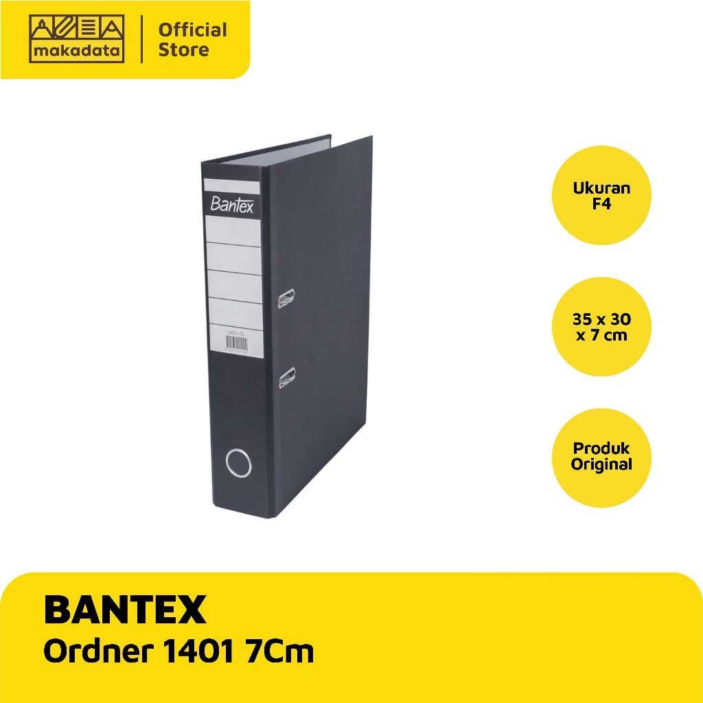 Jual ORDNER BANTEX FOLIO 1402-10 5cm WARNA BLACK MURAH | Shopee Indonesia