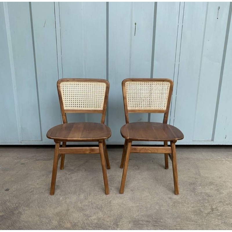 Jual kursi cafe rotan kursi makan kursi makan rotan kursi retro rotan kursi minimalis kayu jati ...