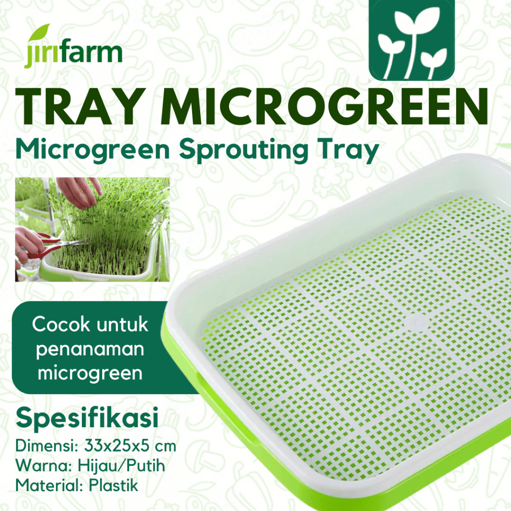 Jual JIRIFARM - Microgreen Sprouting Tray with Base - Tray Semai ...