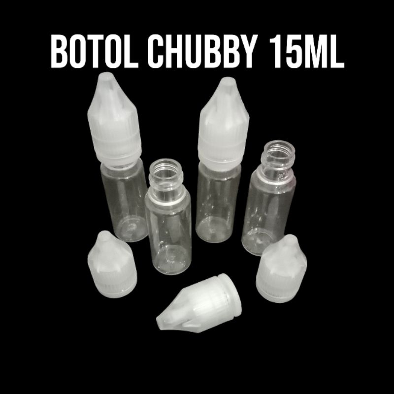 Jual Botol Chubby 15ml v4 untuk Essen,liquid (dll) | Shopee Indonesia