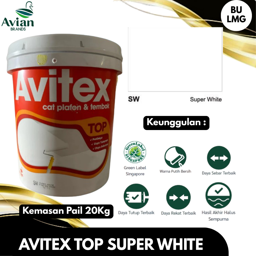 Jual Avitex TOP [Avitex Cat Plafon dan Tembok 20Kg] | Shopee Indonesia