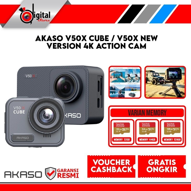 Jual Akaso V50X CUBE / V50X New Version 4K Action Cam Akaso V50 X Action Camera | Shopee Indonesia
