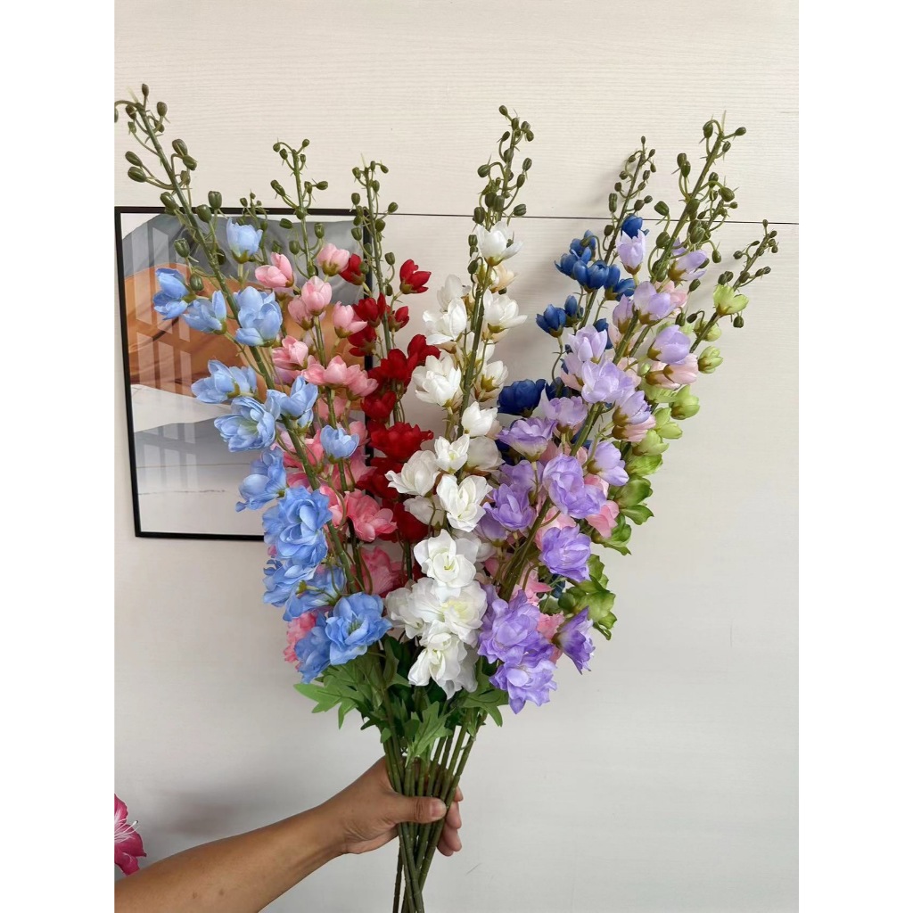 Jual Bunga tiruan Delphinium yang besar Hiasan pernikahan Delphinium ...