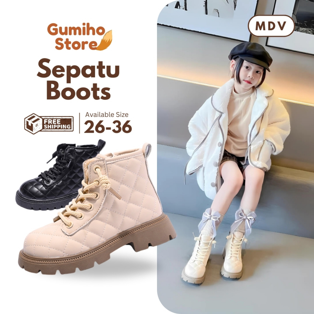 Jual GUMIHO - Sepatu Boots Anak Perempuan Casual Elegant Import Usia 2 ...