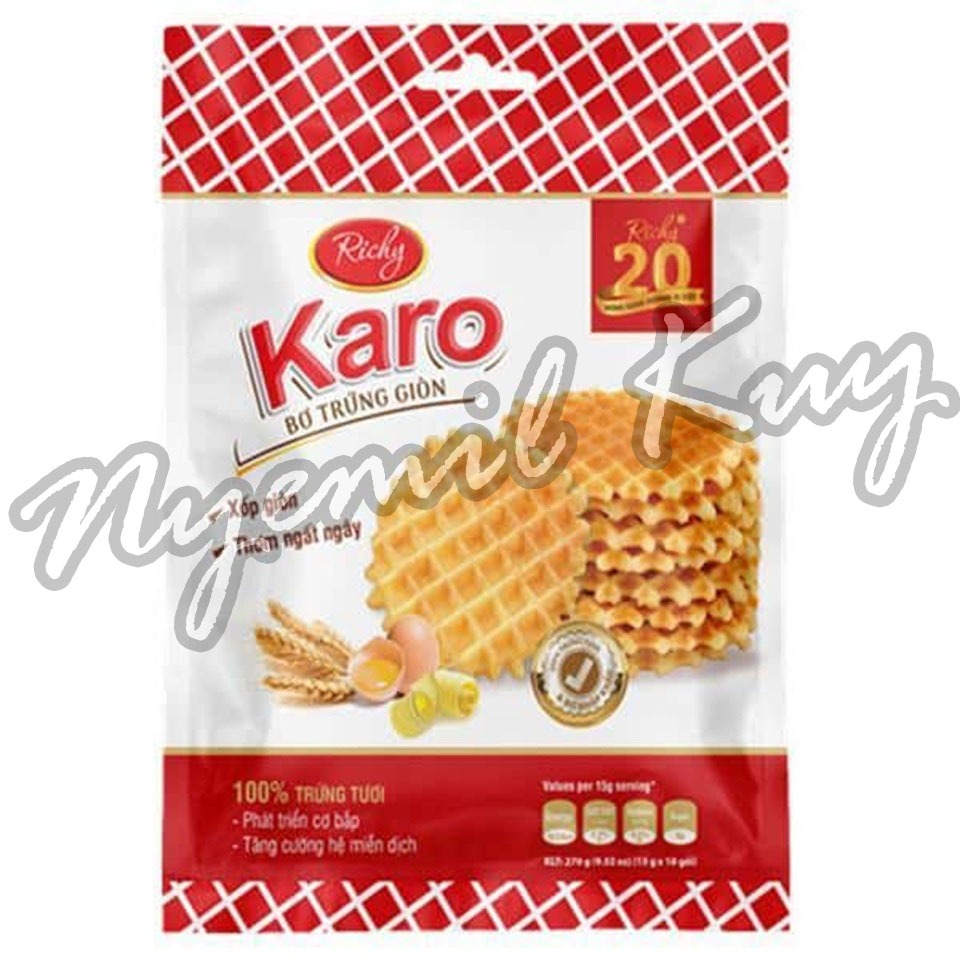 Jual Richy Karo Waffle Butter Cookies - Karo Crispy Butter Waffles ...