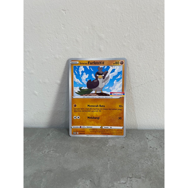 Jual Galarian Farfetch’d Promo Indomaret Domar Pokemon TCG Indonesia ...