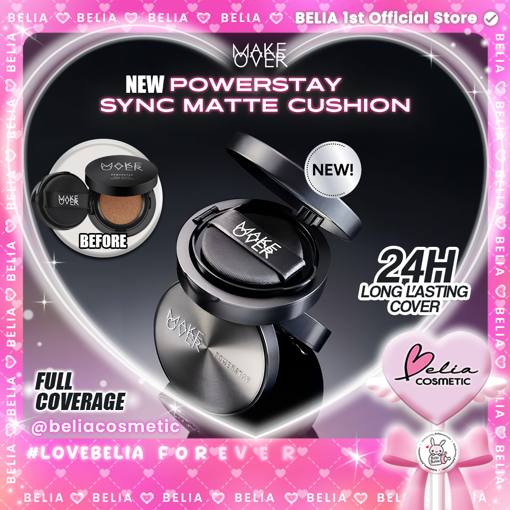 Jual BELIA MAKE OVER Powerstay Sync Matte Cushion | Smart AI Matte ...