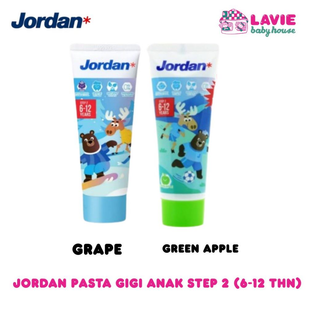 Jual Jordan Toothpaste Step 2( 6-12 Years) Pasta Gigi Anak - RANDOM [75 ...