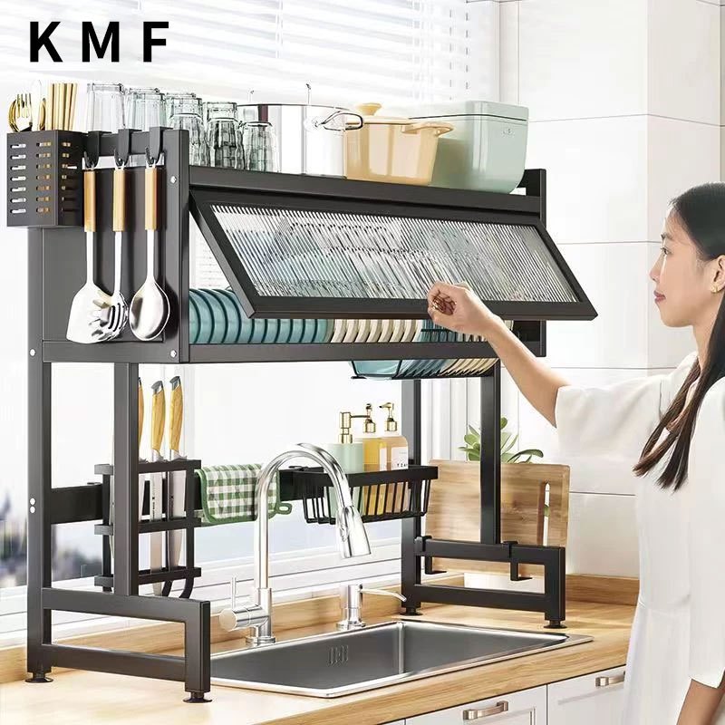 Jual Rak Piring Wastafel Dapur Stainless Steel, Rak Piring Tertutup ...