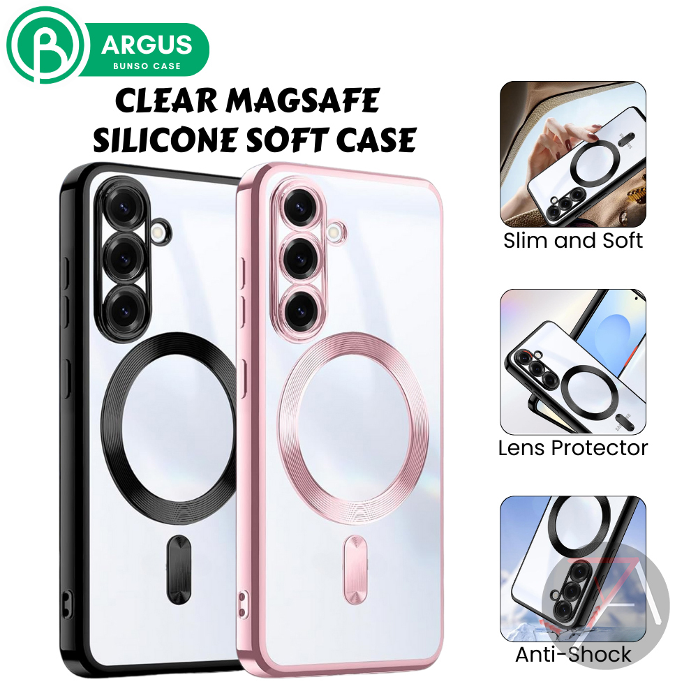 Jual Bunso ARGUS Soft Case untuk Samsung Galaxy A56 A36 A26 A16 A55 A35 A15 5G 4G Clear Magsafe ...