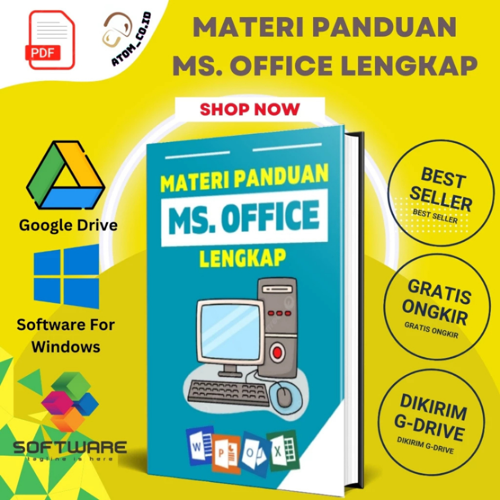 Jual MATERI PANDUAN MS-OFFICE LENGKAP - Word, Excel, Powerpoint, Access ...