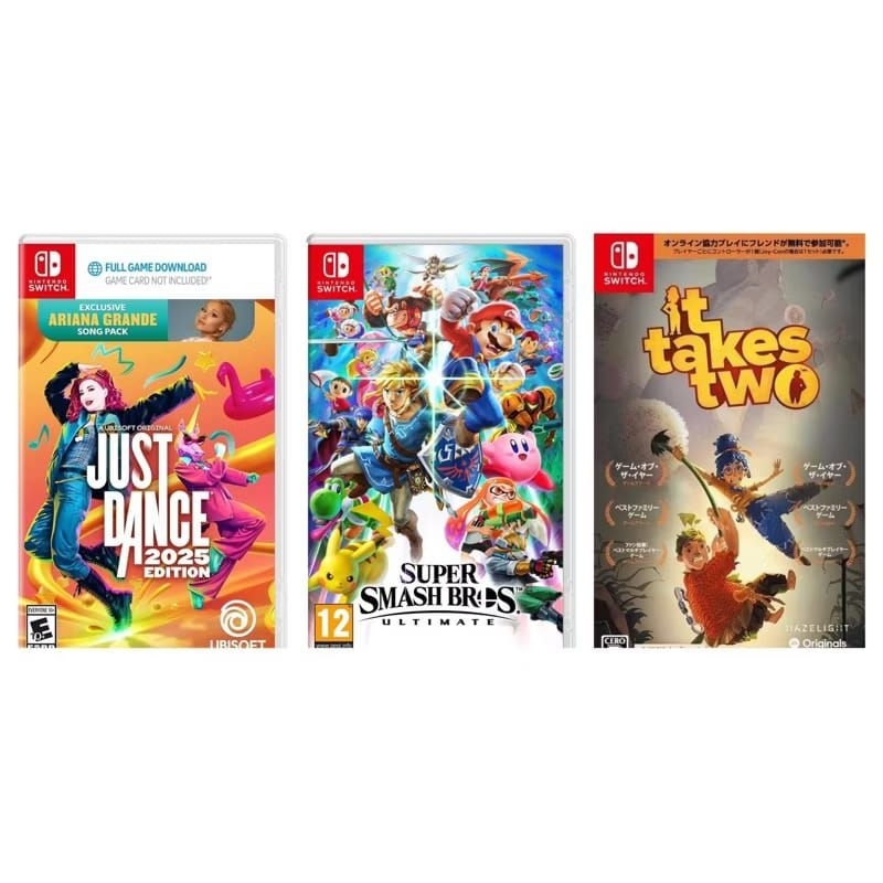 Jual 3in1 Just Dance 25+Super Smash Bros+It Takes Two(Nintendo Switch ...