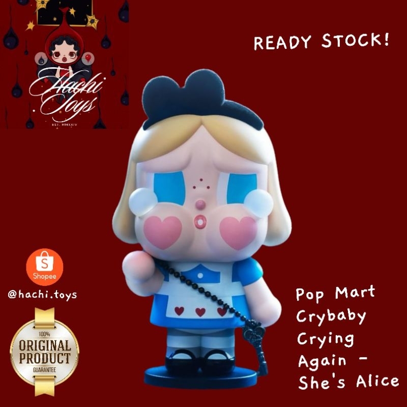 Jual POP MART CRYBABY Crying Again - She's Alice [READY STOCK] | Shopee ...