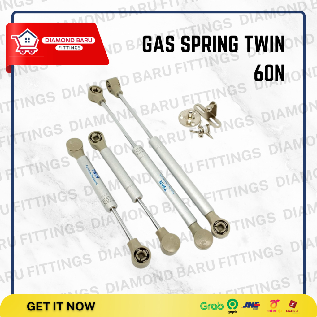 Jual Gas Spring Besi Engsel Hidrolik Pegas Penutup Otomatis Lemari ...