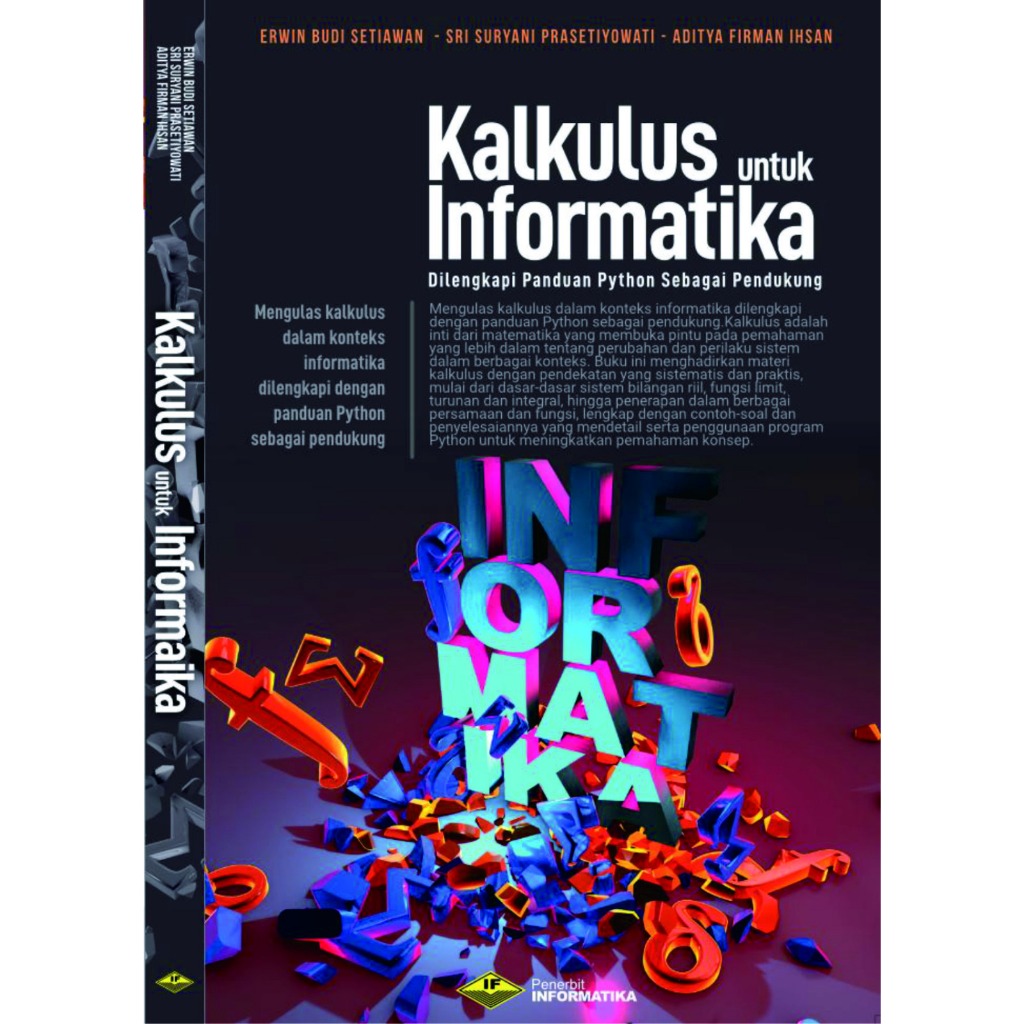 Jual BUKU KALKULUS UNTUK INFORMATIKA DILENGKAPI PANDUAN PYTHON SEBAGAI PENDUKUNG TERBIT 2024 ...