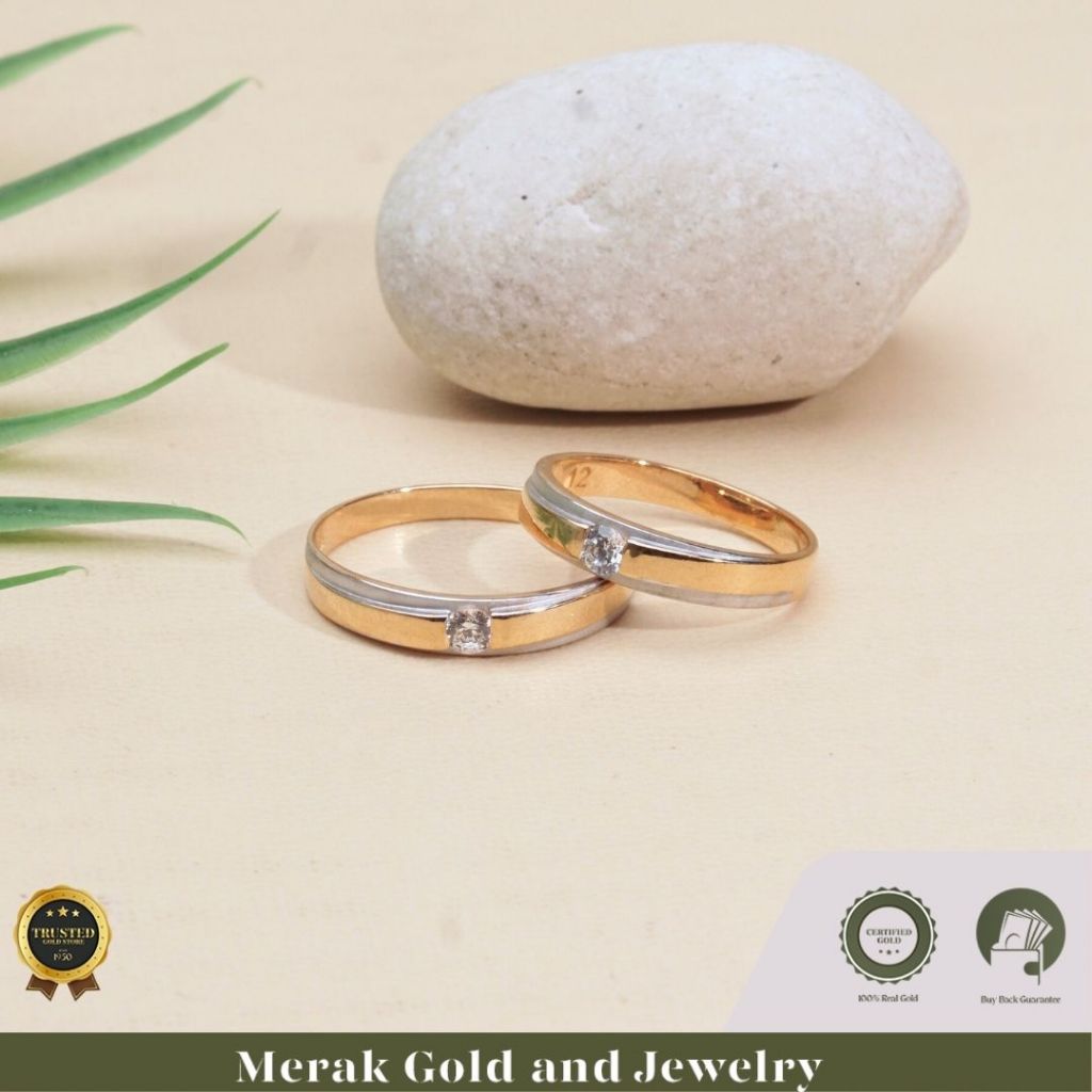 Jual Merak Gold - Cincin Couple / Wedding Ring Gold | Emas Tua Kadar ...