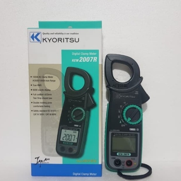 Jual Tang Amper Ampere Kyoritsu 2007R Digital Clamp Meter Kew 2007 R ...
