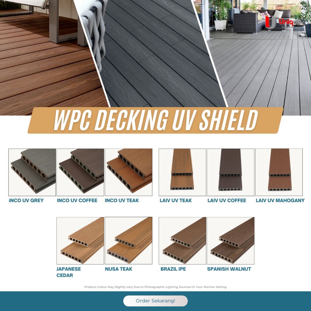 Jual WPC Decking Outdoor ANTI UV Neo Beyond Natural / Decking Kolam ...