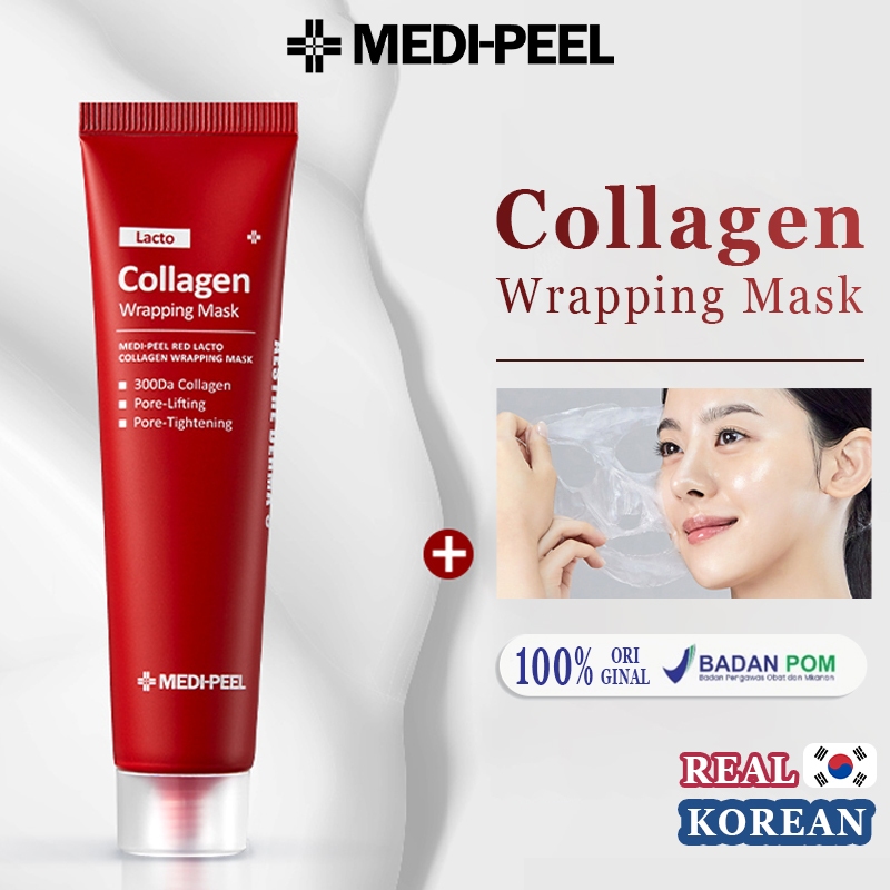 Jual Medipeel Red Lacto Collagen Wrapping Mask 70ml | Shopee Indonesia