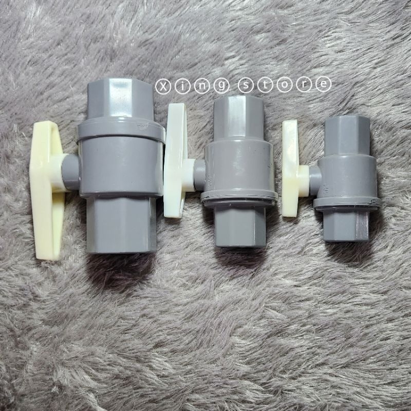 Jual Stop Kran Air Ball Valve PVC "1/2", "3/4", "1" INCH | Stop Kran Pipa | Shopee Indonesia
