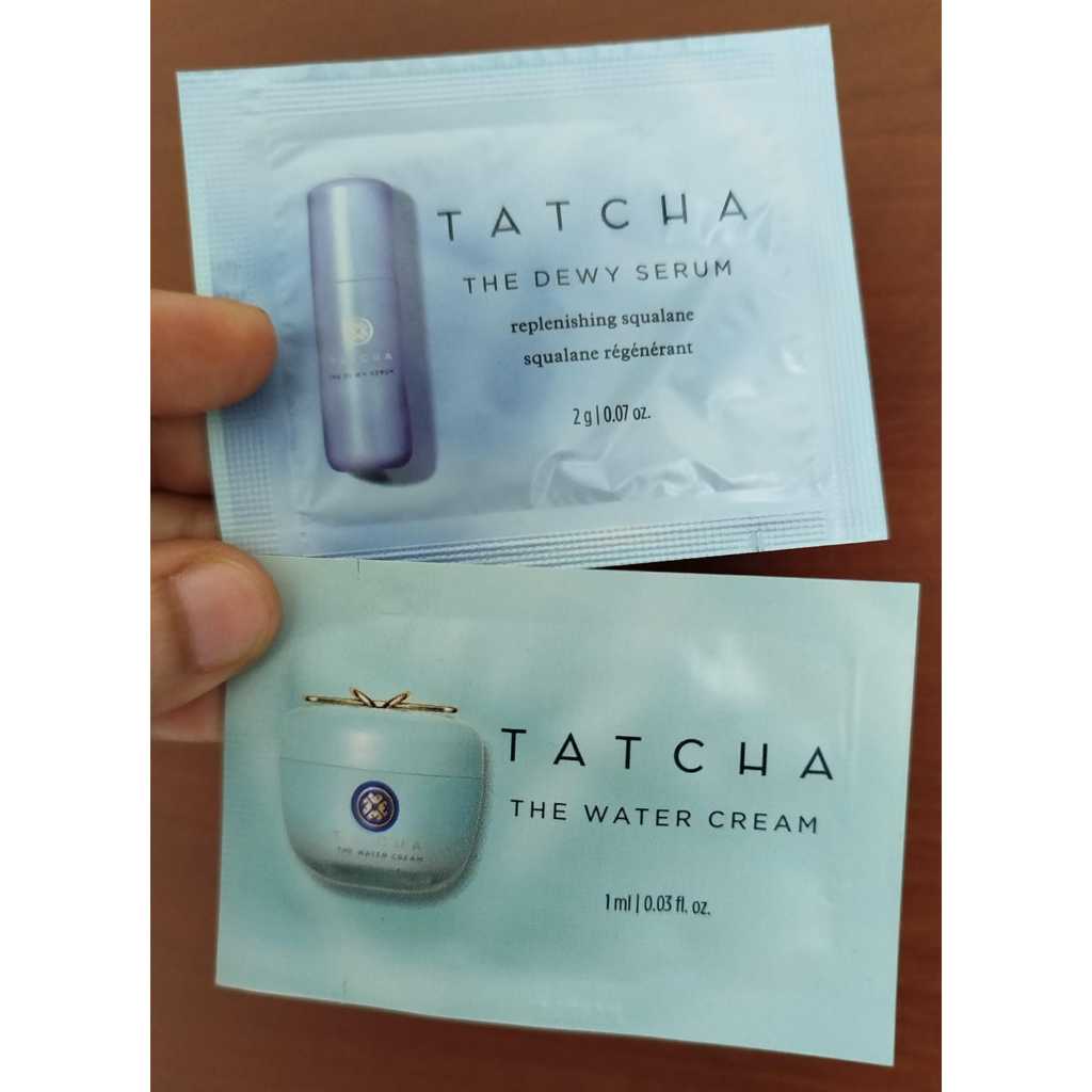 Jual Bundle Sample Sachet The Dewy Serum & The Water Cream (Tatcha ...