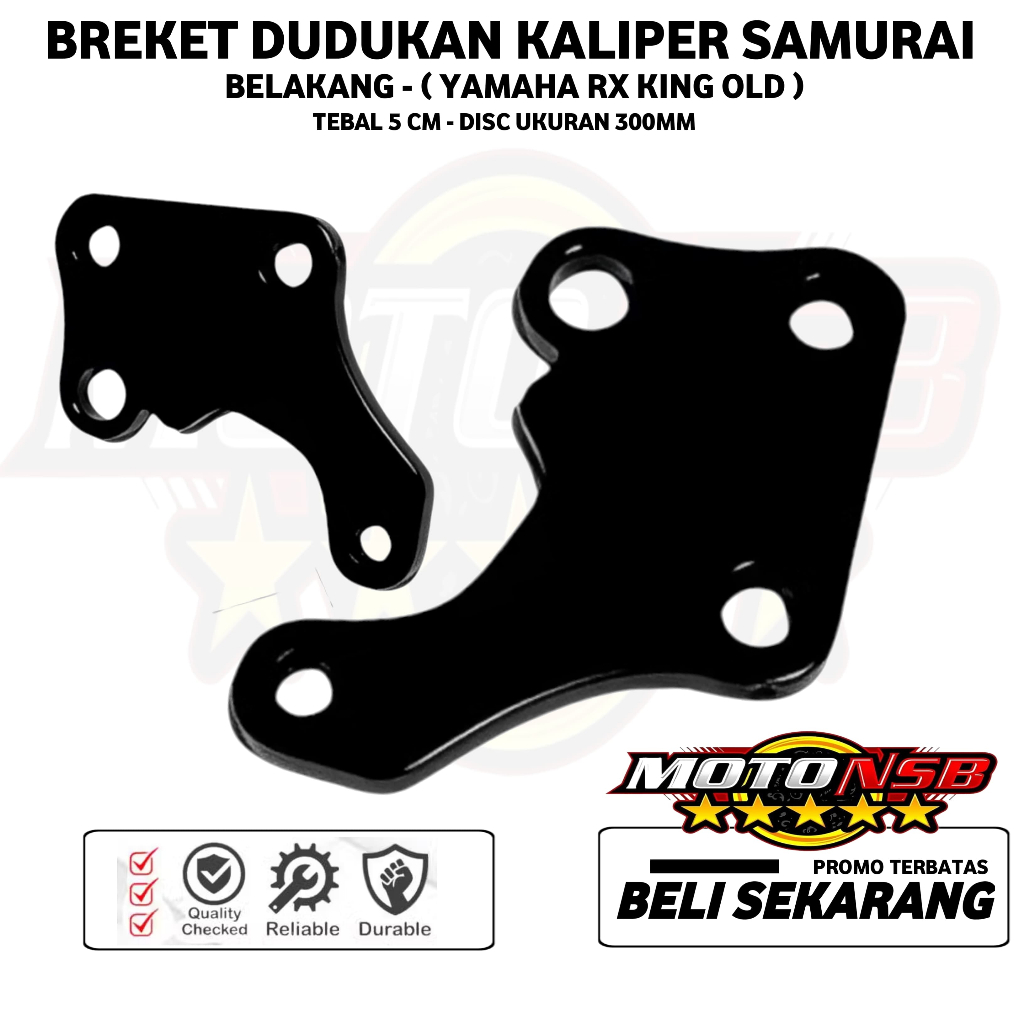 Jual Breket dudukan kaliper samurai 2 piston piringan 300mm Rx King old | Shopee Indonesia
